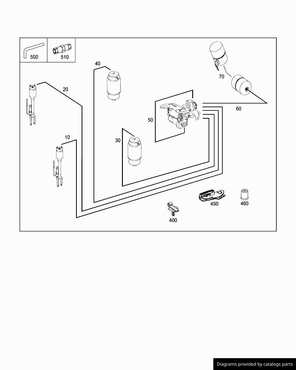 Mercedes Benz Compressed-Air Line A1663272945 - LLLParts