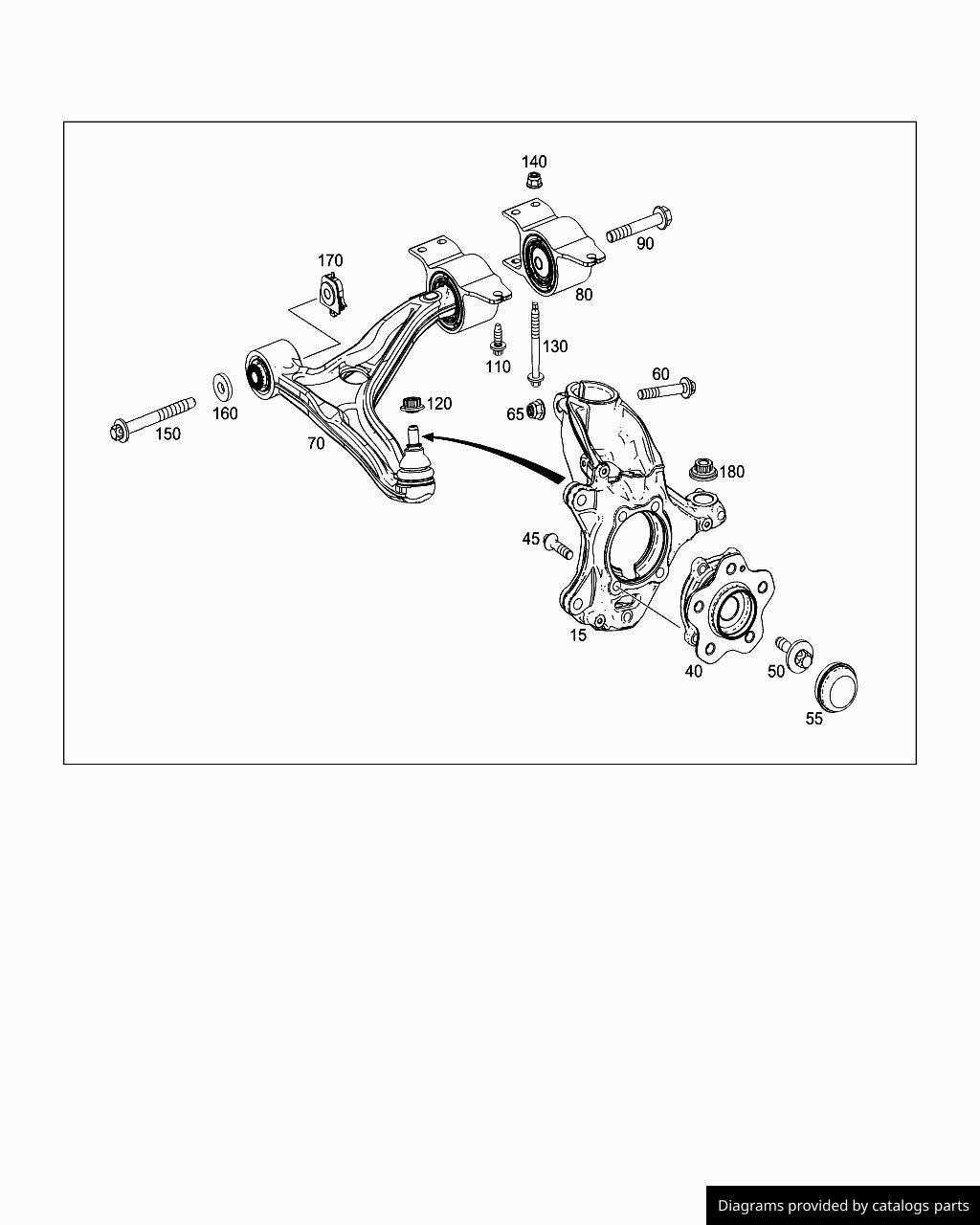 Mercedes Benz Metal Bushing Element A2473332400 - LLLParts