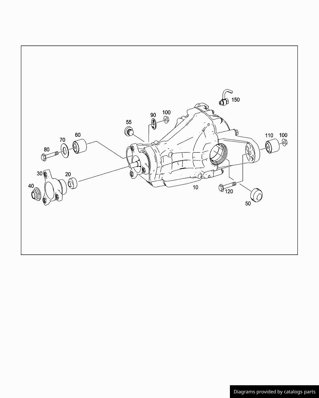 Mercedes Benz Axle Housing A1643502314 - LLLParts