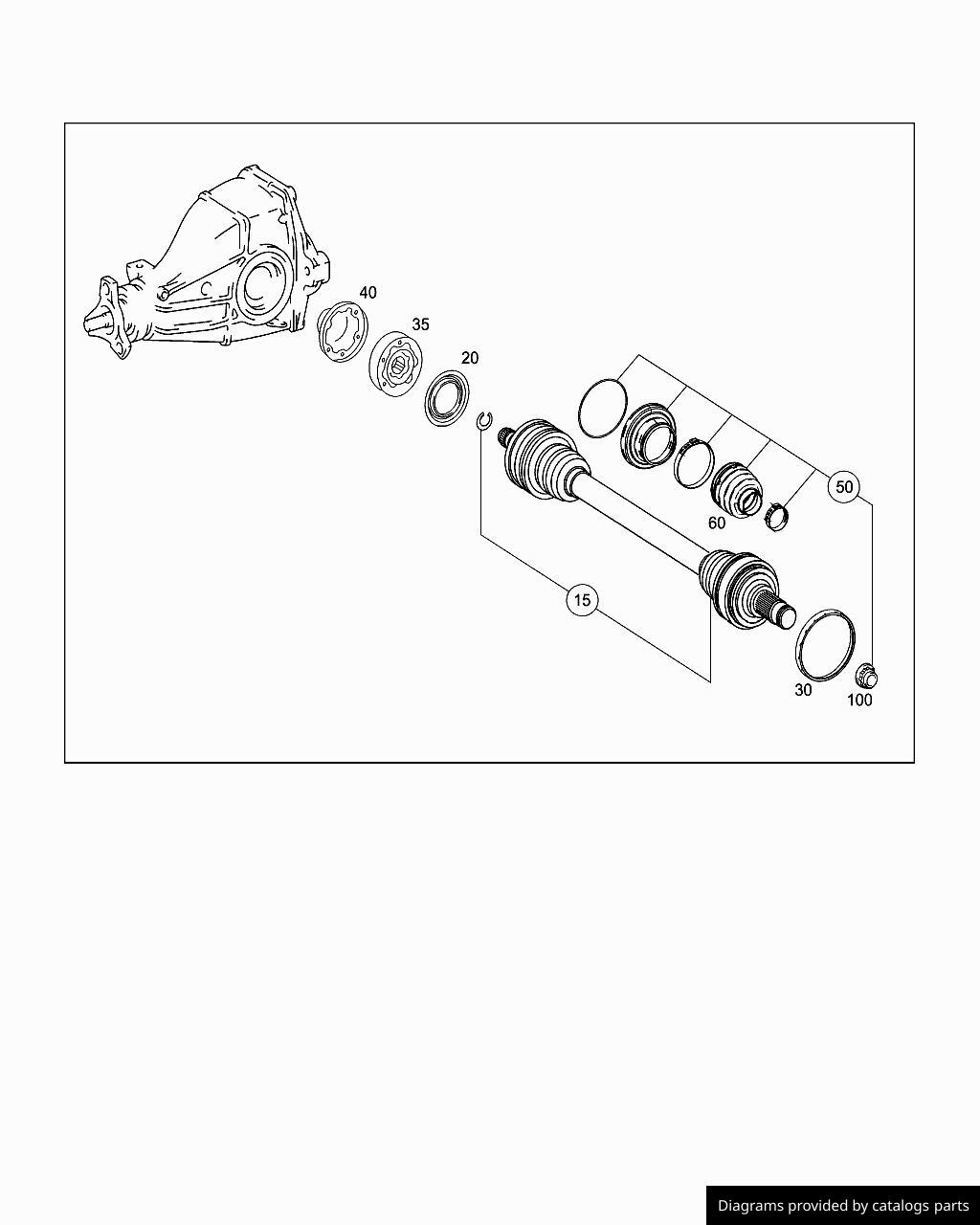 Mercedes Benz Drive Shaft A2033502556 - LLLParts