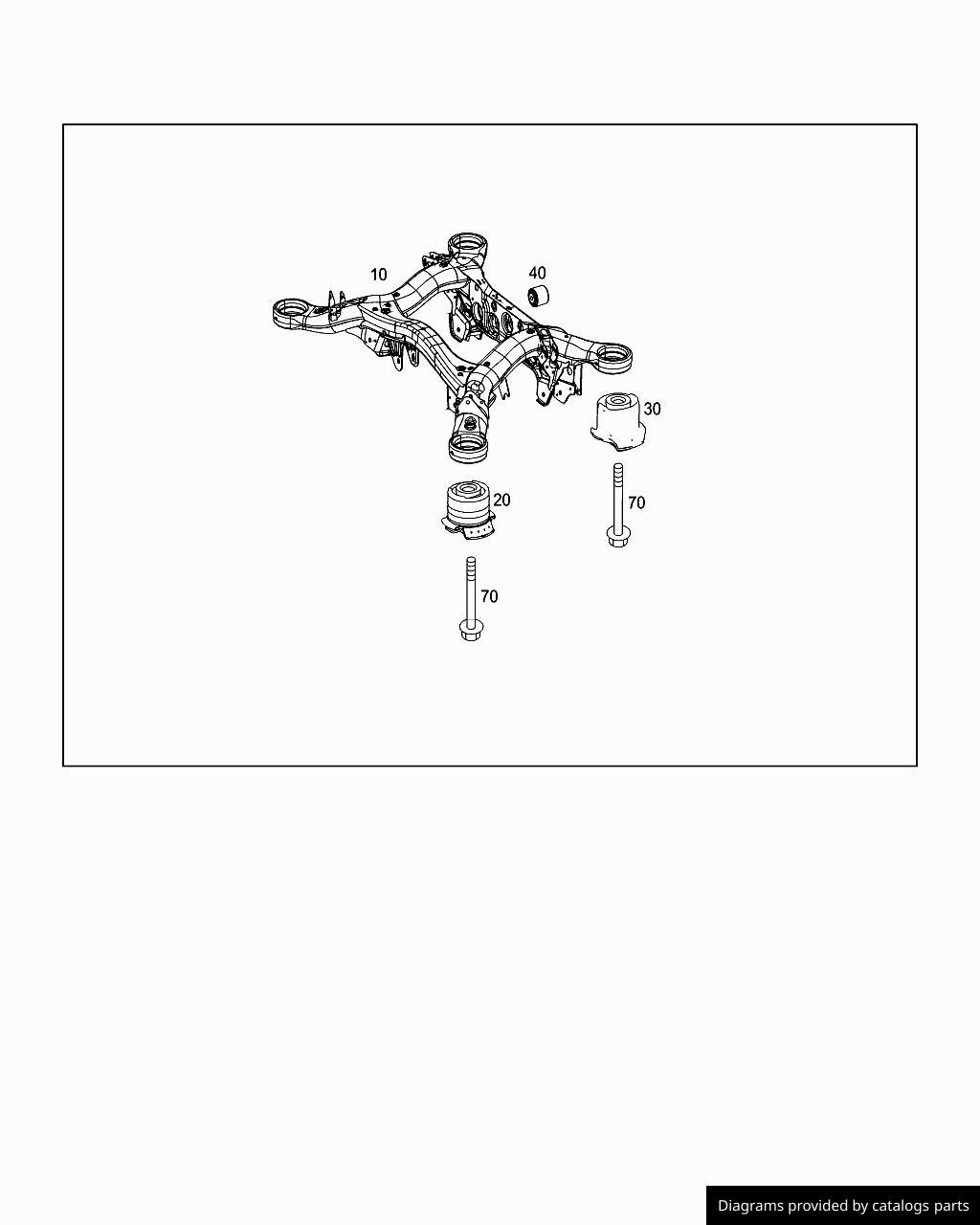 Mercedes Benz Carrier A1643500132 - LLLParts