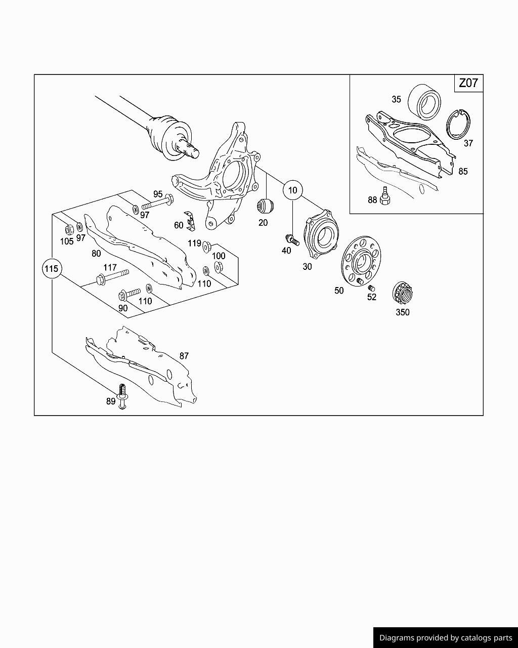 Mercedes Benz Bihexagonal Nut W Collar A0009904653 - LLLParts