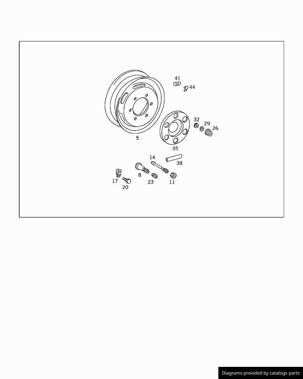 Mercedes Benz Hub Cap A3184000125 - LLLParts