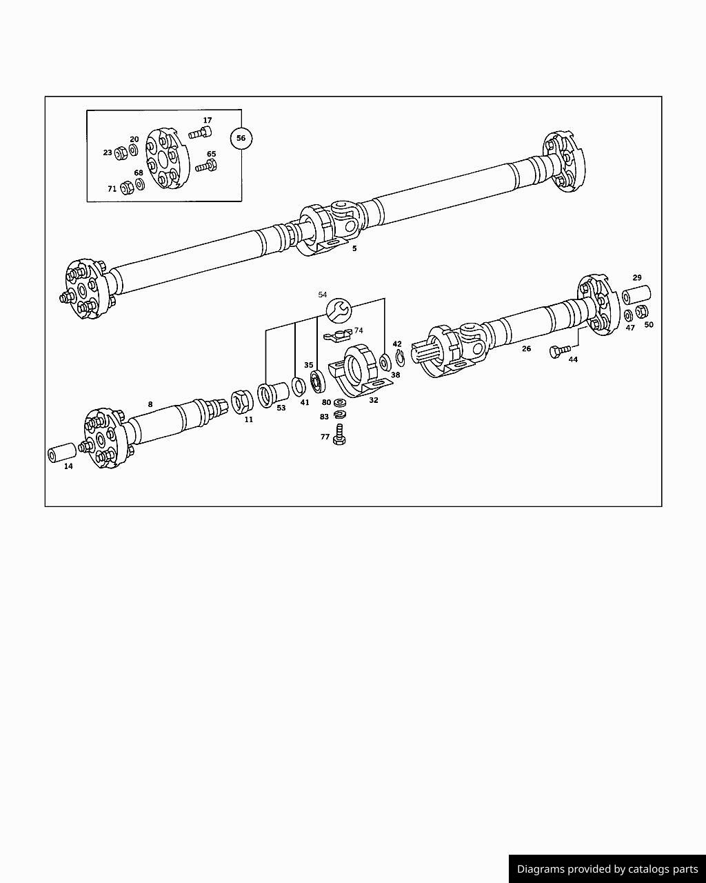 Mercedes Benz Propeller Shaft A1264102902 - LLLParts
