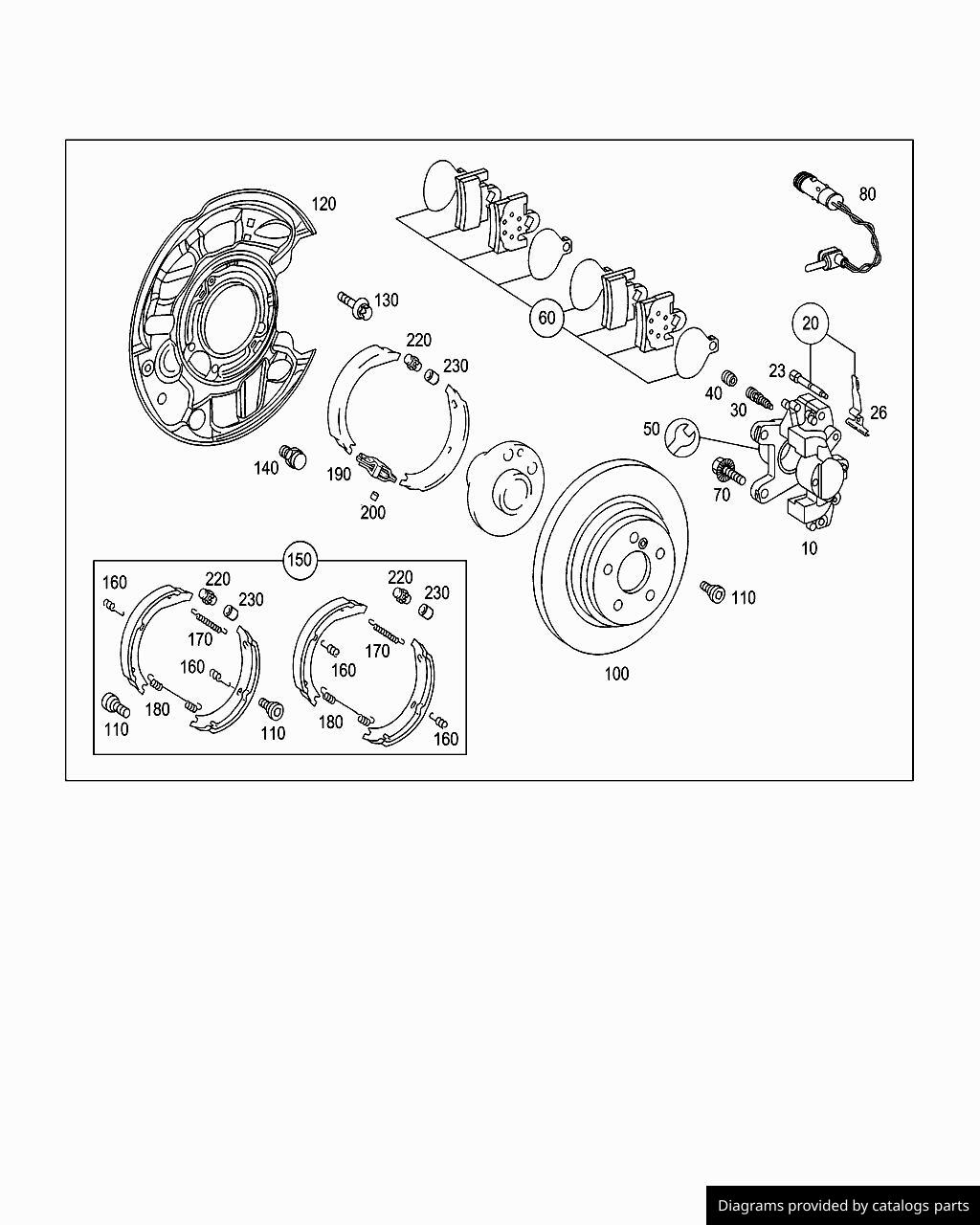 Mercedes Benz Ts Brake Pad A0034205220 - LLLParts