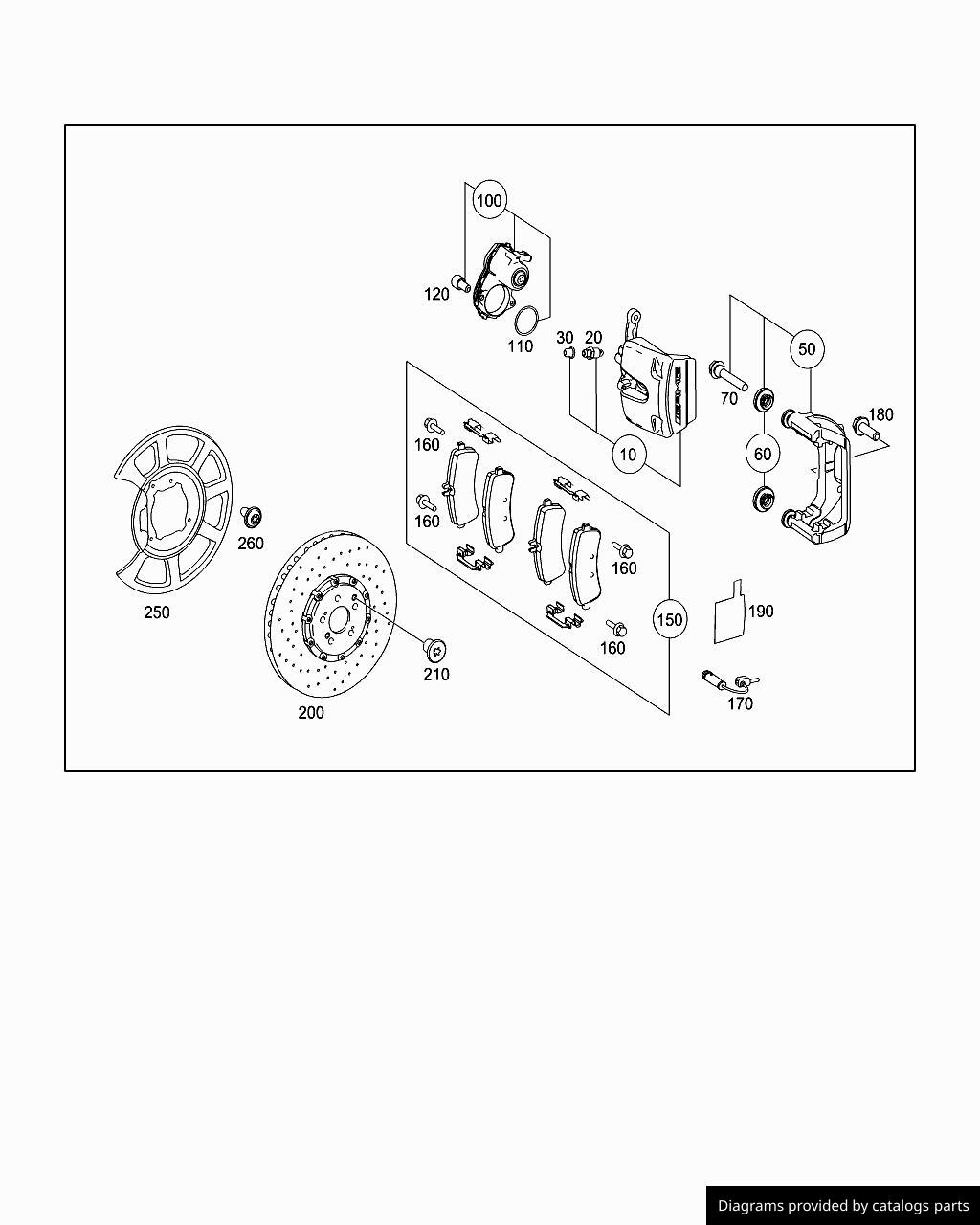 Mercedes Benz Disk Brake Pad A0004203502 - LLLParts