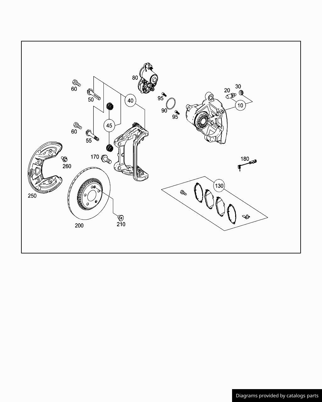 Mercedes Benz Garniture Frein A Disque A0004205102 - LLLParts