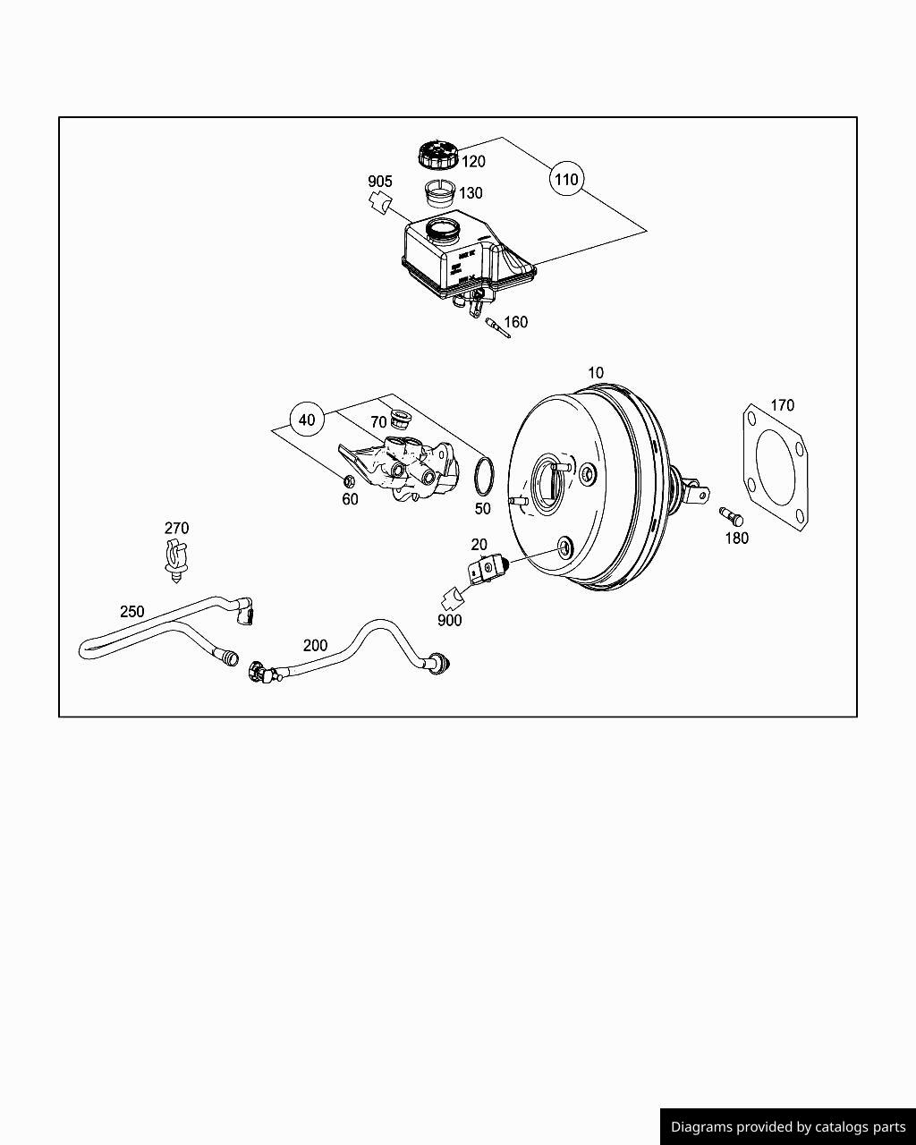 Mercedes Benz Vacuum Line A1664300929 - LLLParts