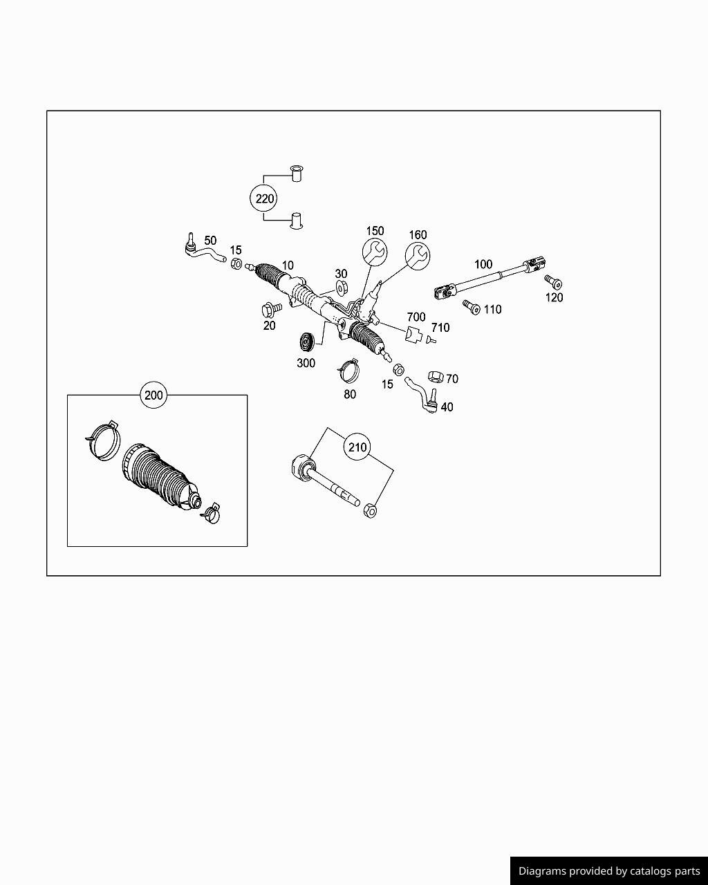 Mercedes Benz Steering A2514600025 - LLLParts