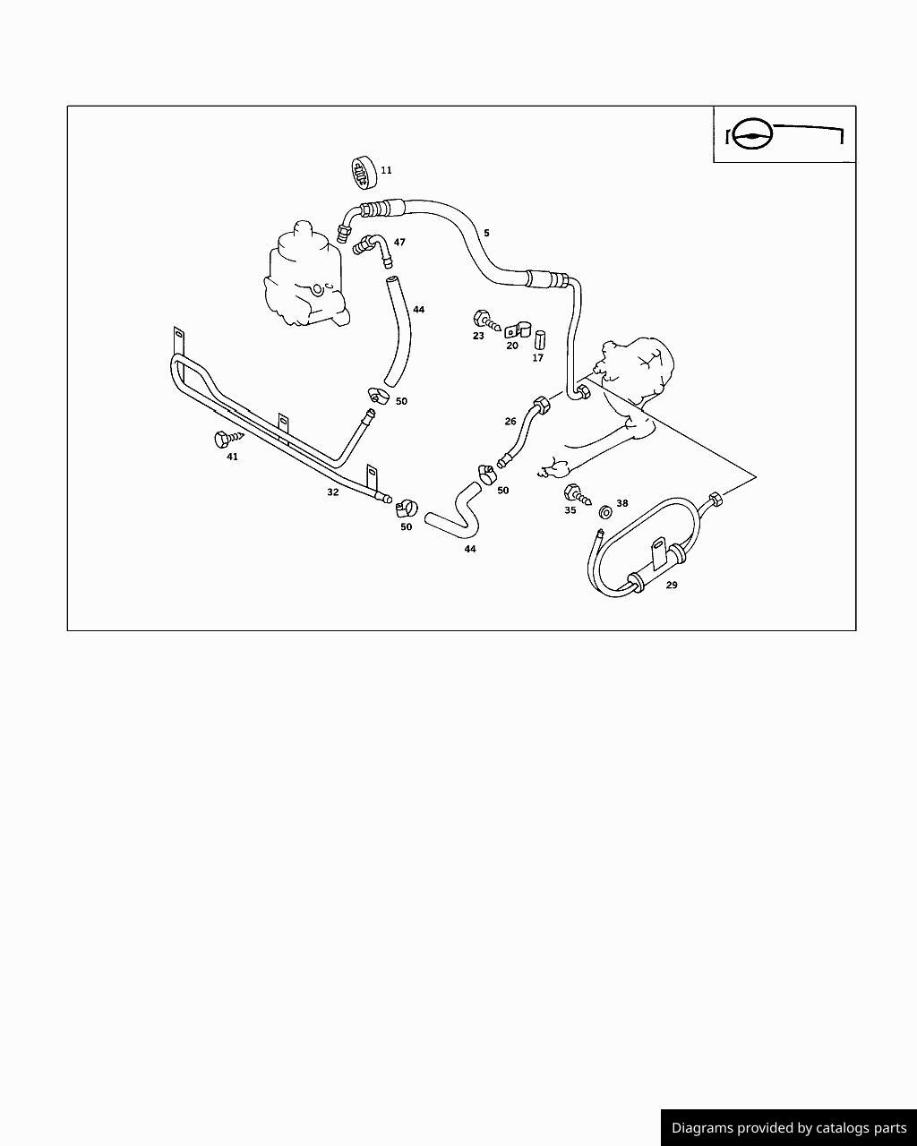 Mercedes Benz Hose A1269970582 - LLLParts