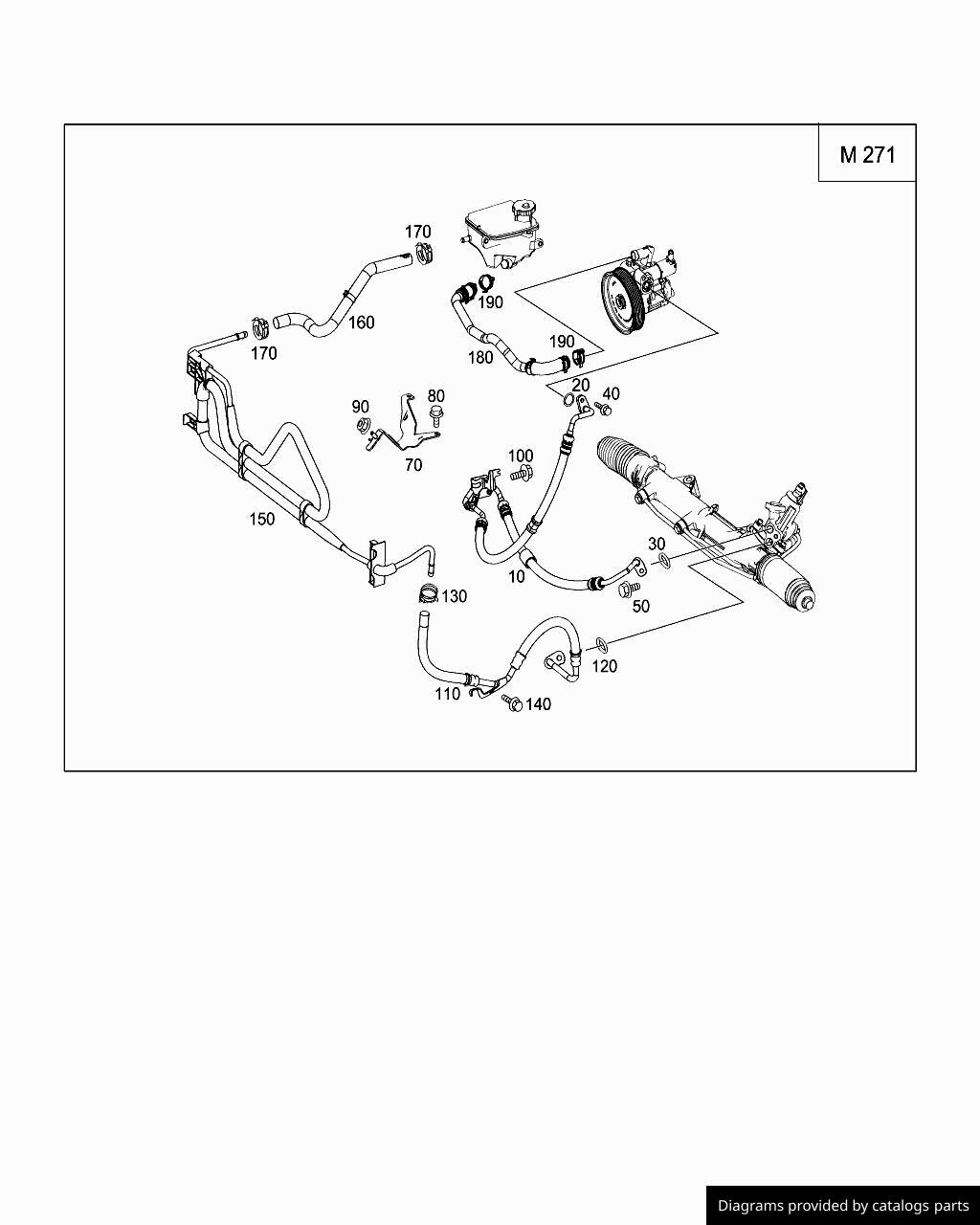 Mercedes Benz High-Pressure Line A2044600743 - LLLParts