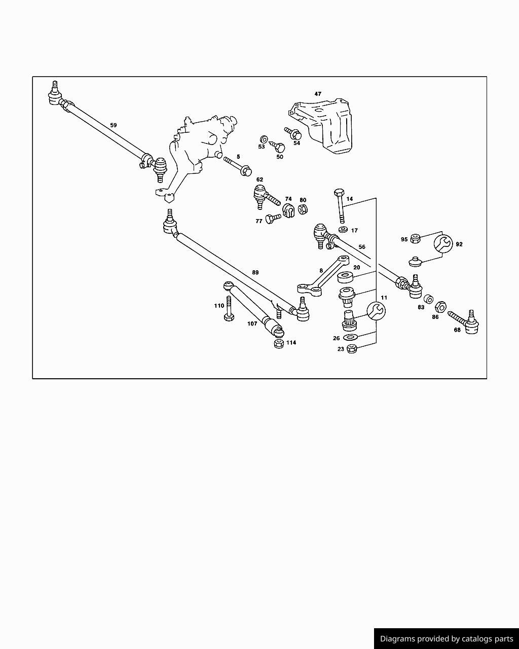 Mercedes Benz Drag Link A2014601505 - LLLParts