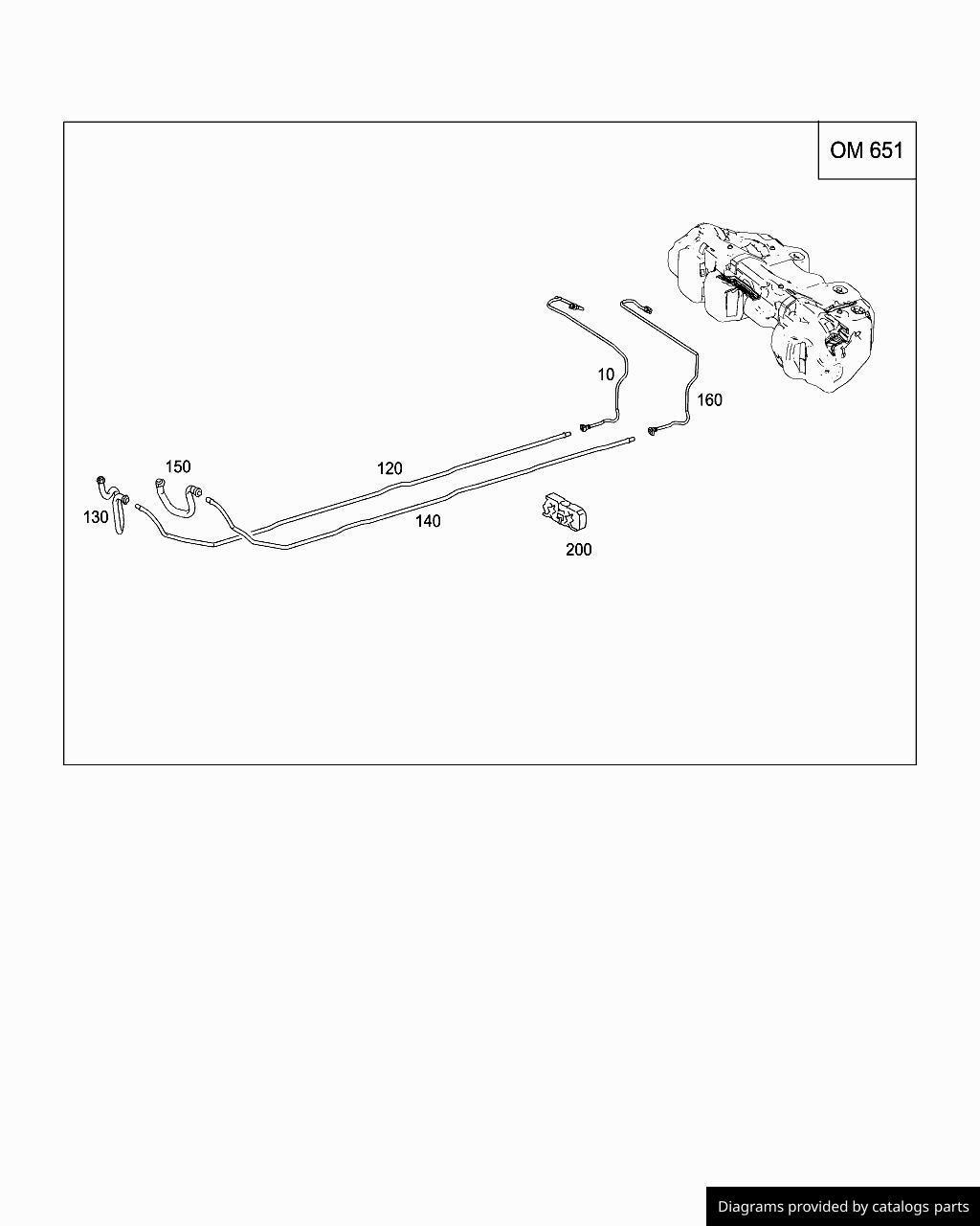 Mercedes Benz Fuel Hose A6260780481 - LLLParts