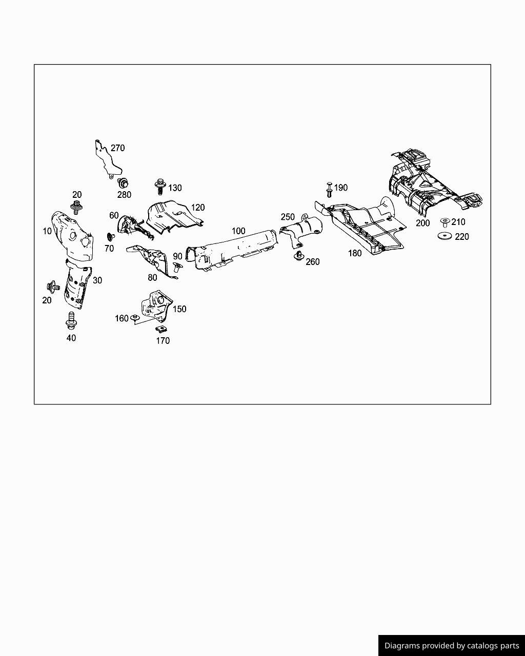Mercedes Benz Shielding A1566821600 - LLLParts