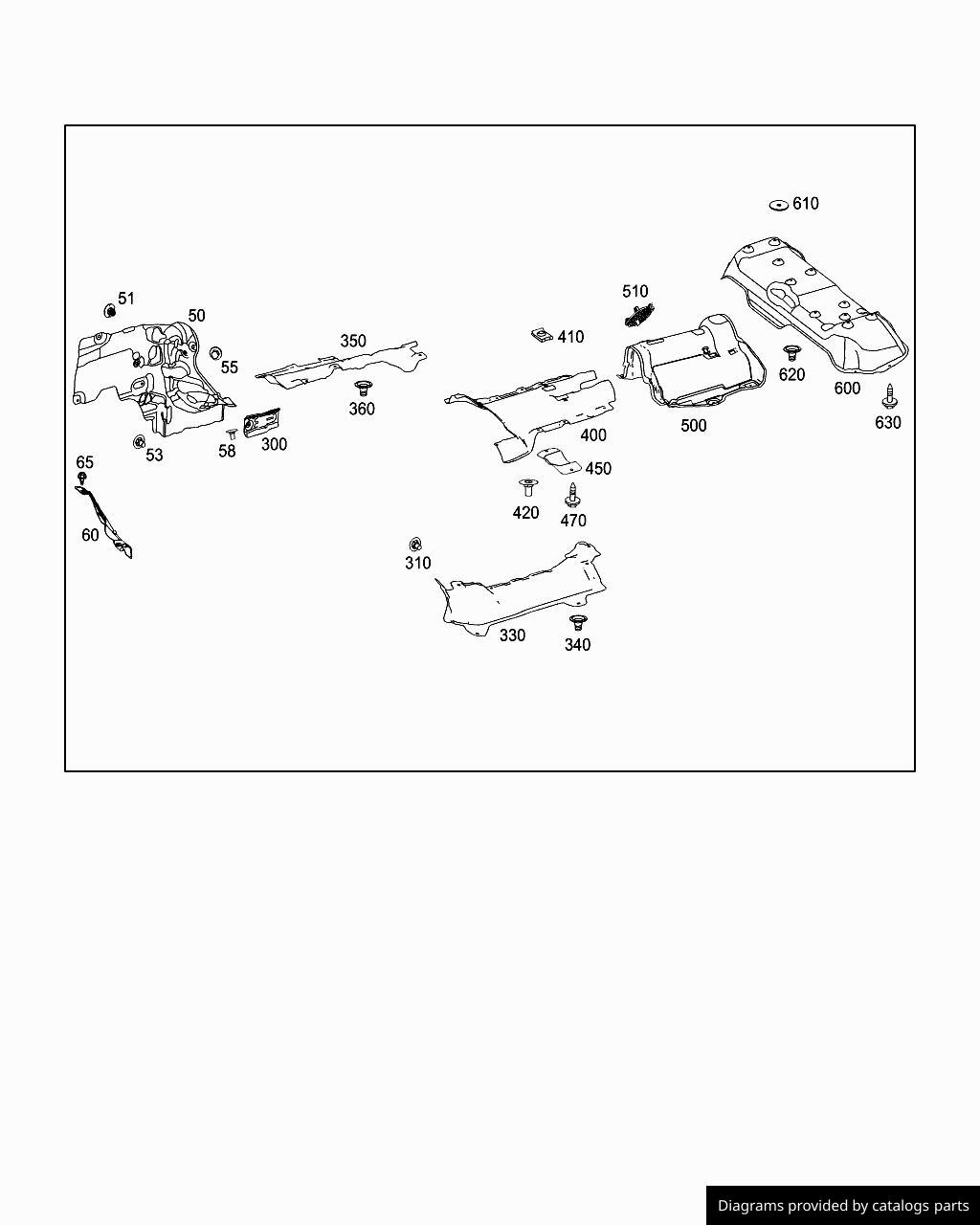 Mercedes Benz Shielding A2536820871 - LLLParts