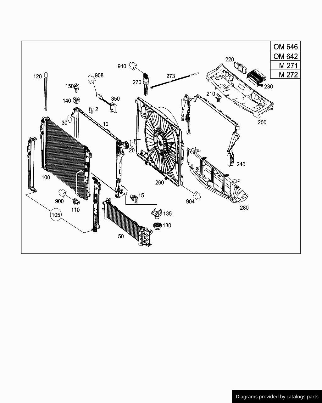 Mercedes Benz Oil Cooler A2125000400 - LLLParts