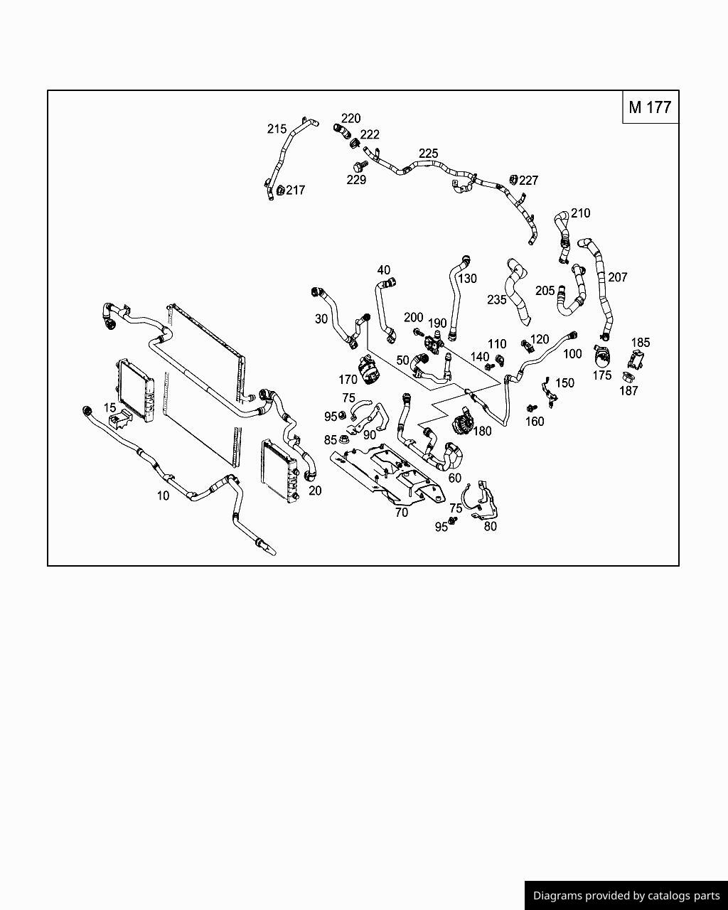 Mercedes Benz Coolant Hose A4635013400 - LLLParts