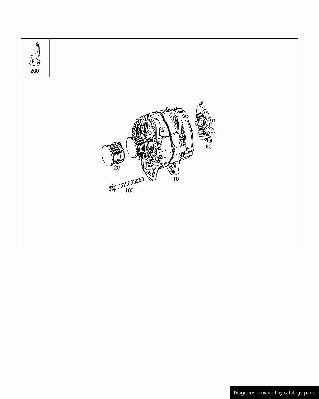 Mercedes Benz Three-Phase Alternator A0009060304 - LLLParts