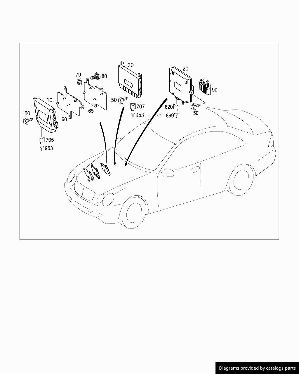 Mercedes Benz Control Unit A0305454332 - LLLParts