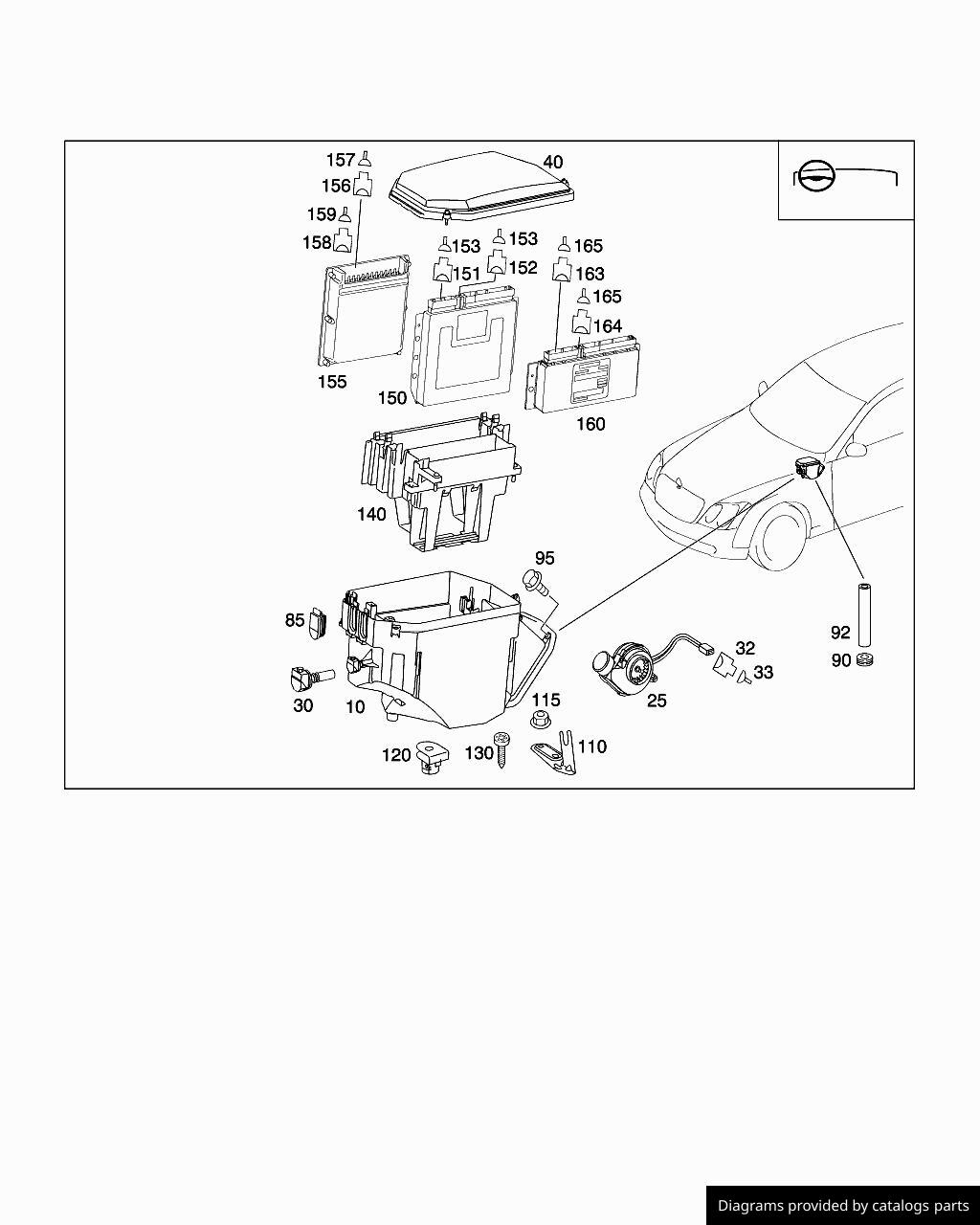 Mercedes Benz Control Unit, Esp A0375457132 - LLLParts