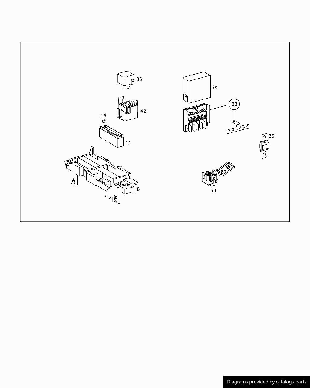 Mercedes Benz Fuse Box A0035453501 - LLLParts