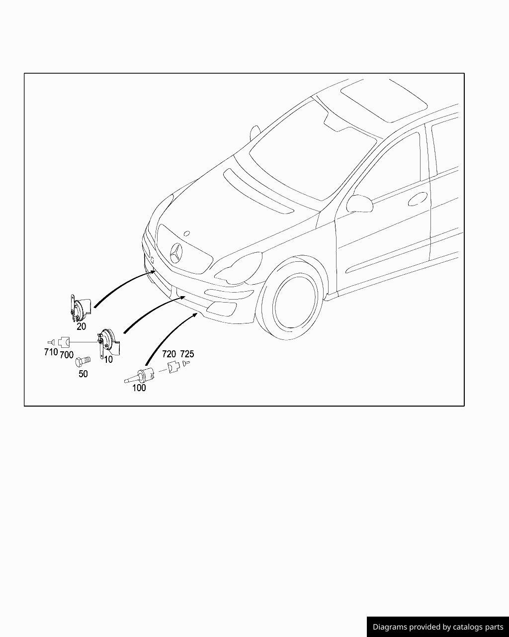 Mercedes Benz Horn A0075426820 - LLLParts