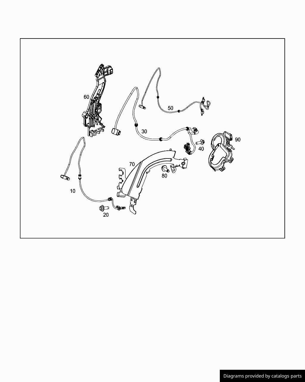 Mercedes Benz Cable Duct A2055467480 - LLLParts