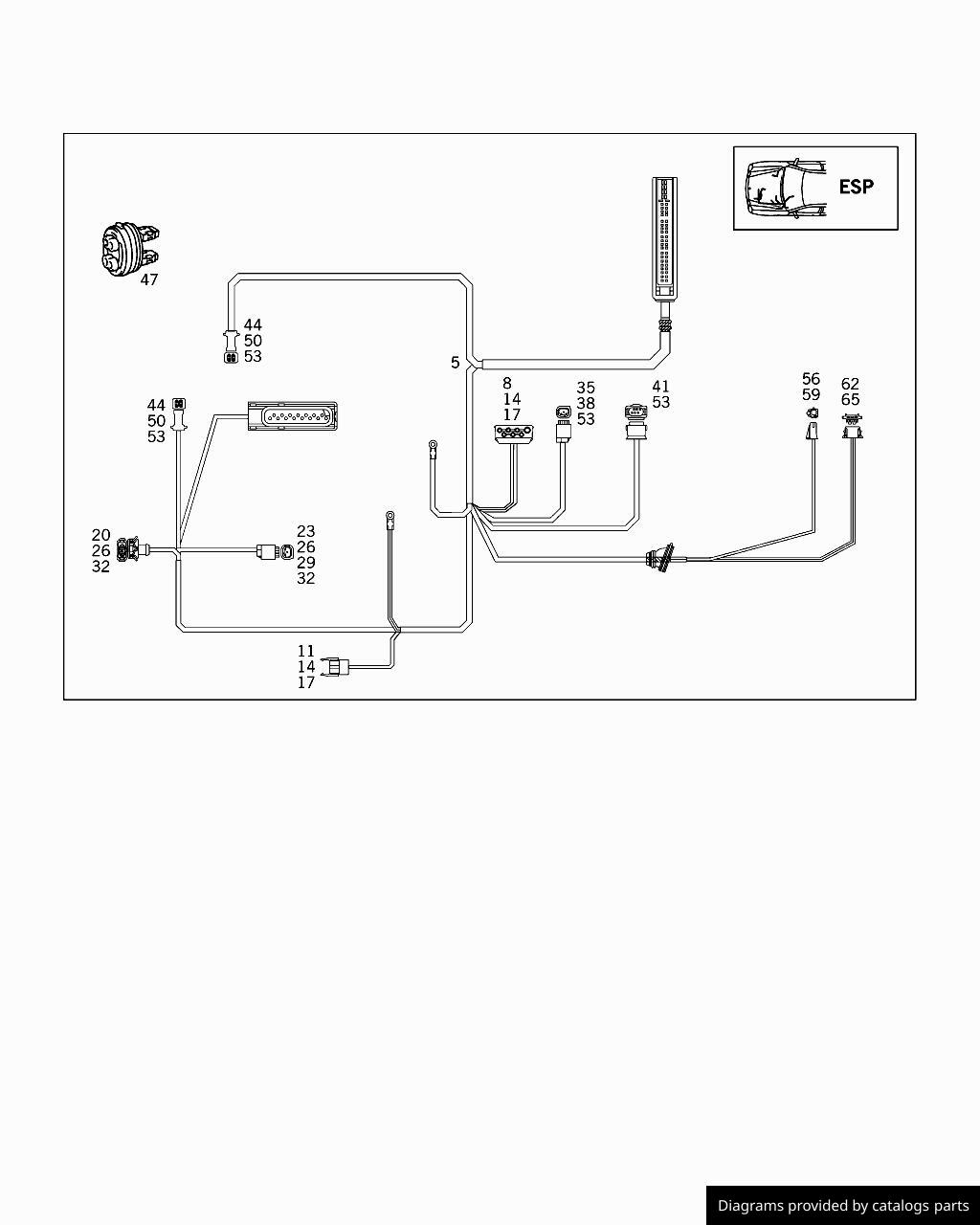 Mercedes Benz Wiring Harness A2105403334 - LLLParts