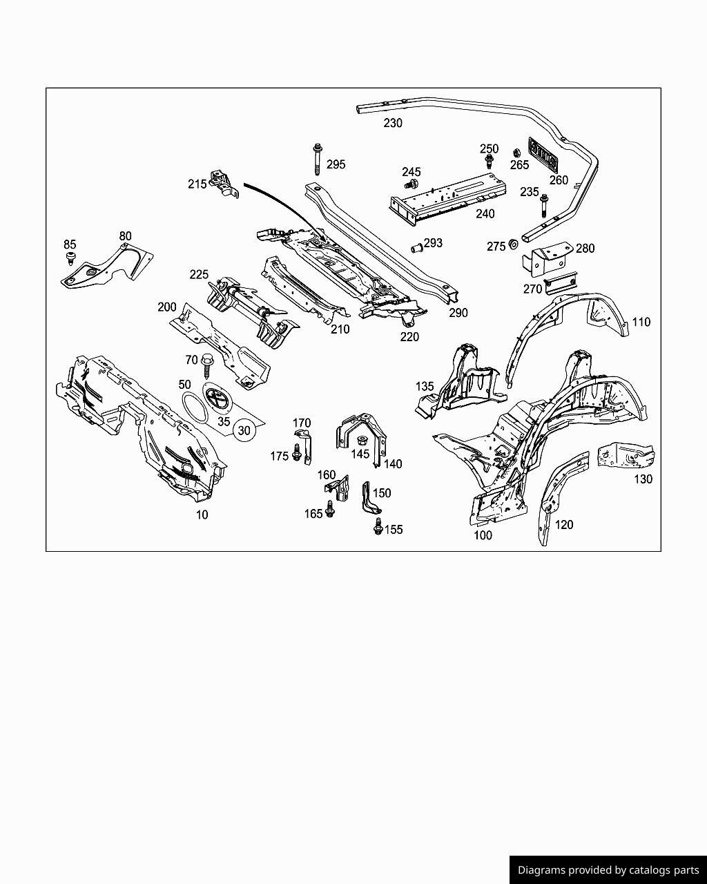 Mercedes Benz Support Angle A2056100097 - LLLParts