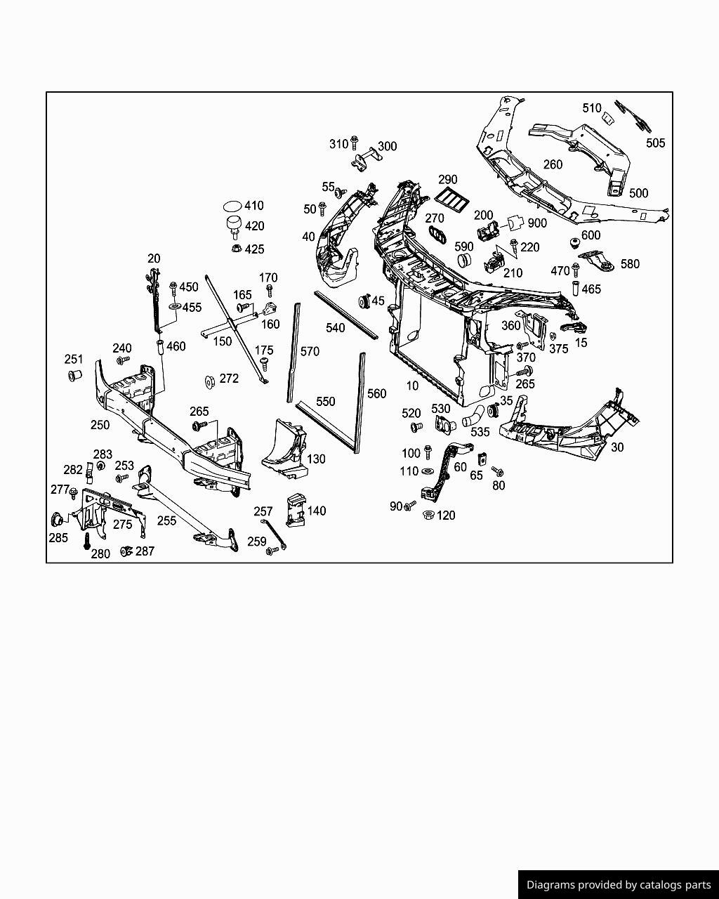 Mercedes Benz Mounting Consule A1666200731 - LLLParts