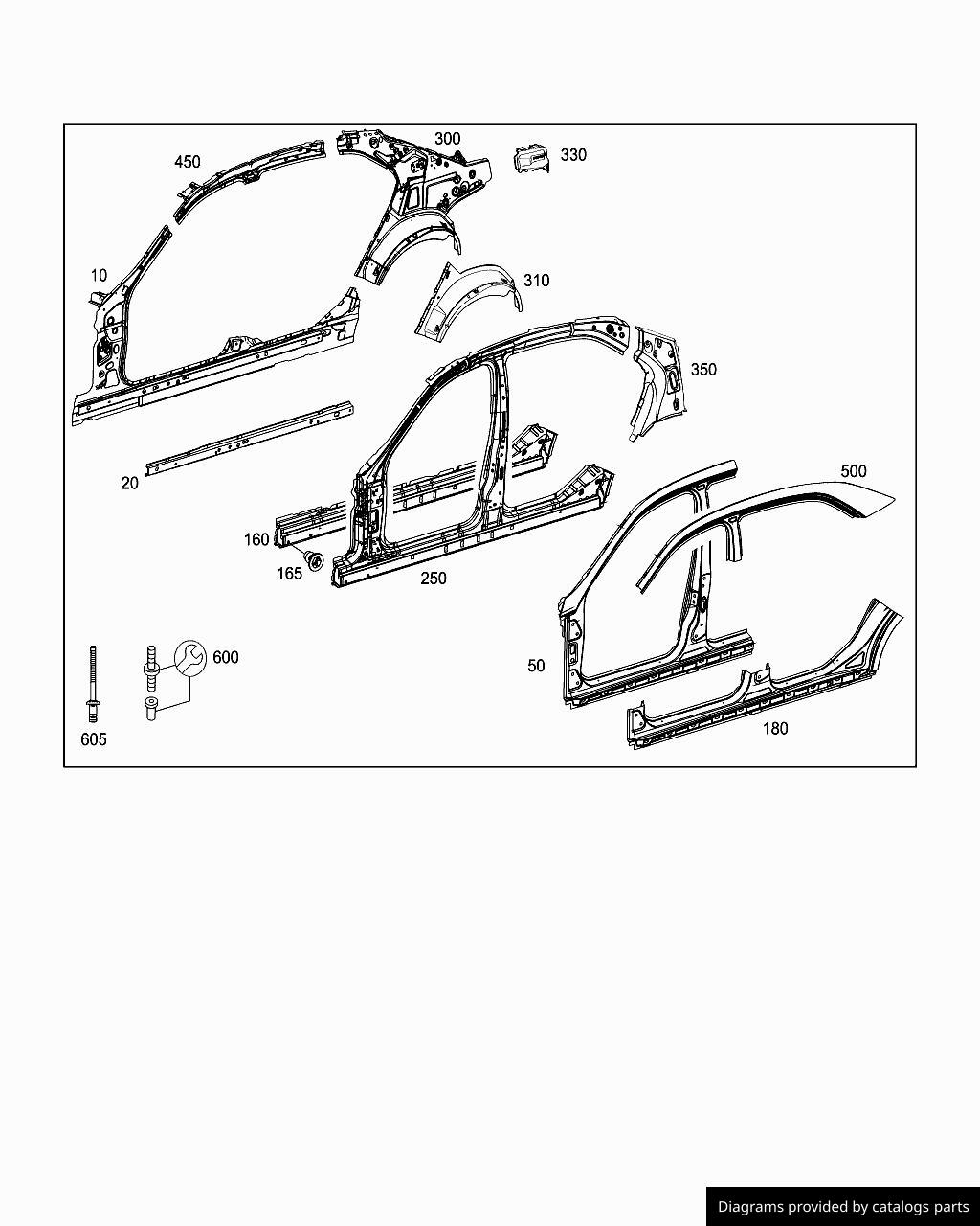 Mercedes Benz Reinforcement A2126304416 - LLLParts