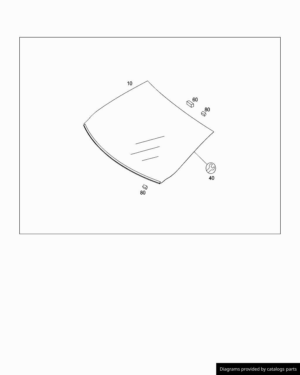 Mercedes Benz Windshield A1566700101 - LLLParts