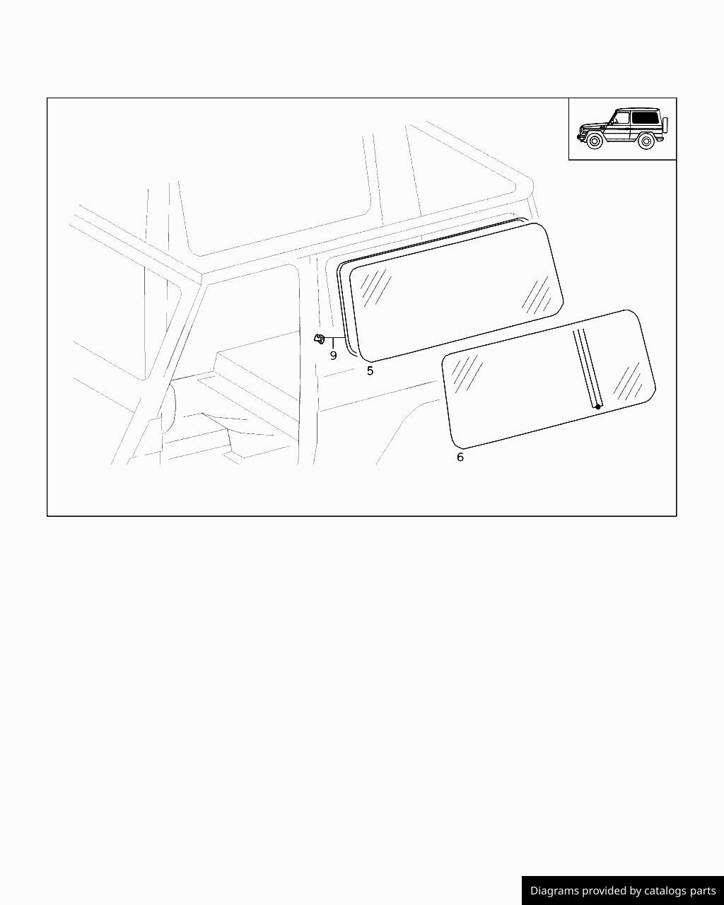Mercedes Benz Glass Pane A4606734710 - LLLParts