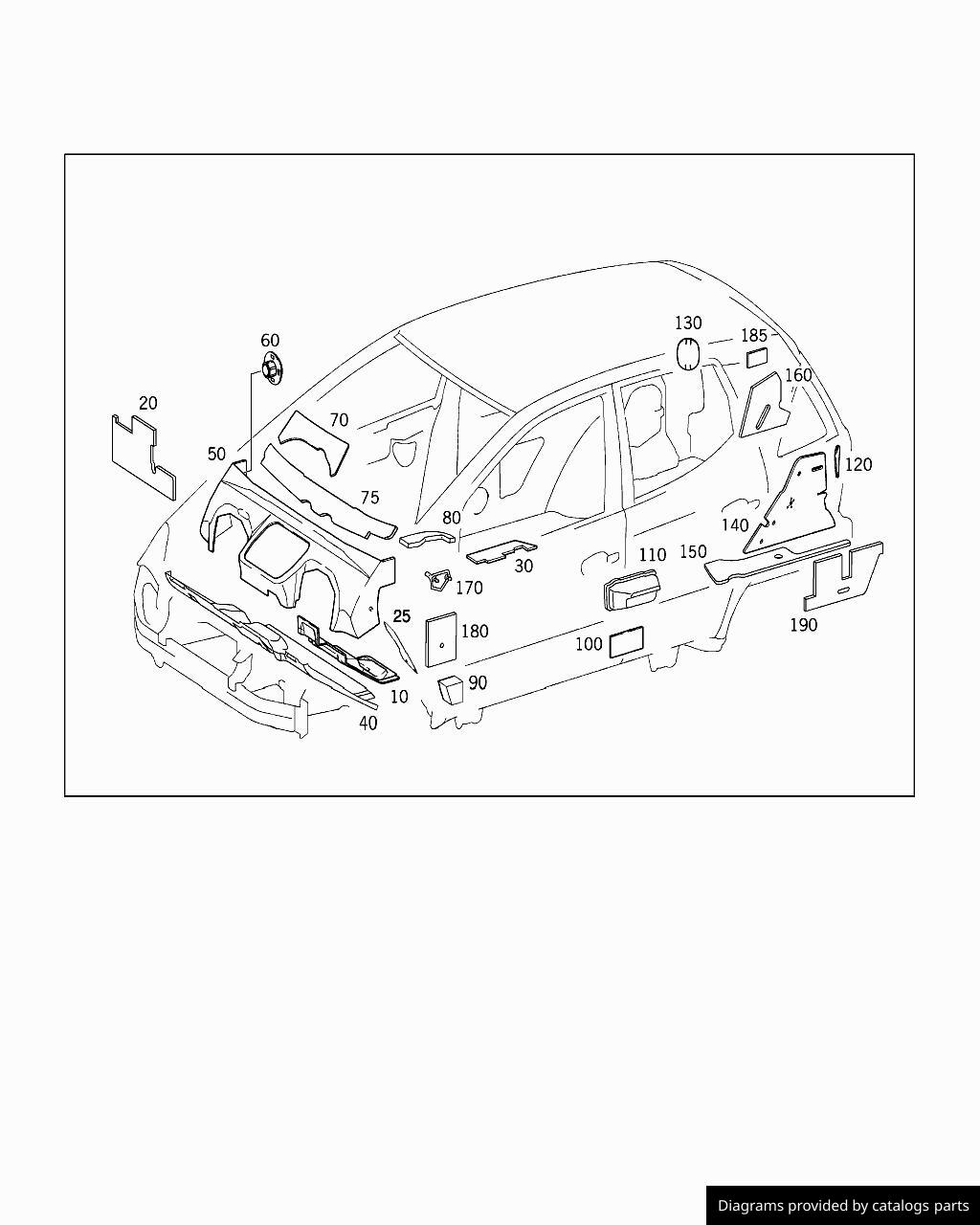 Mercedes Benz Insulation A1686823028 - LLLParts