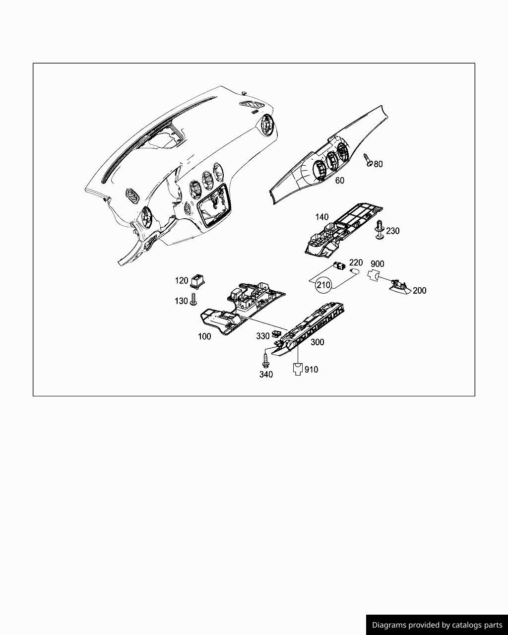 Mercedes Benz AMG Dash Trim Black – Genuine Mercedes Benz A1566802800 ...
