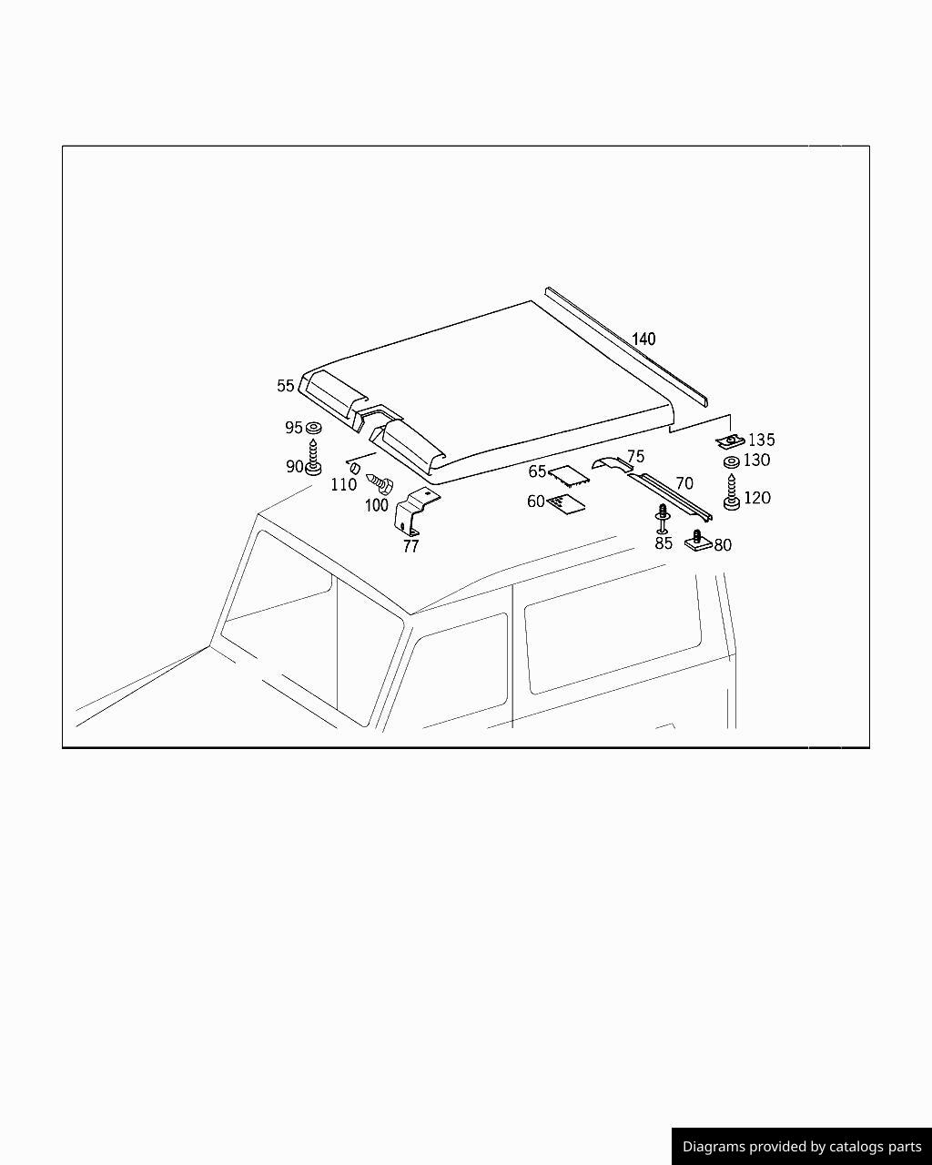 Mercedes Benz Headliner A4636908650 - LLLParts