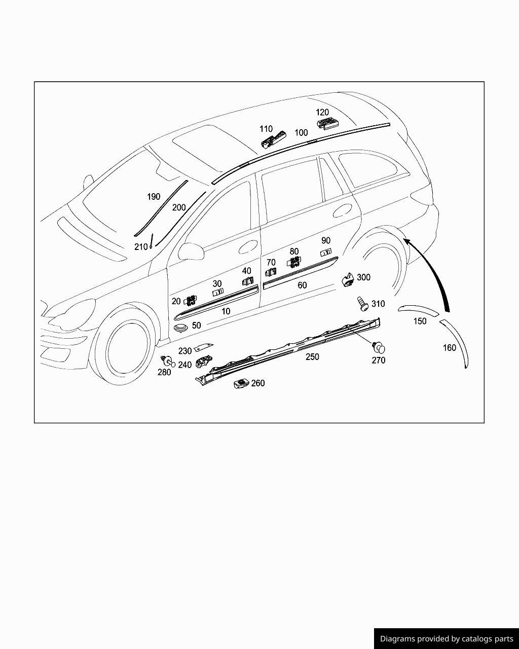 Mercedes Benz Water Drain A2516904962 - LLLParts