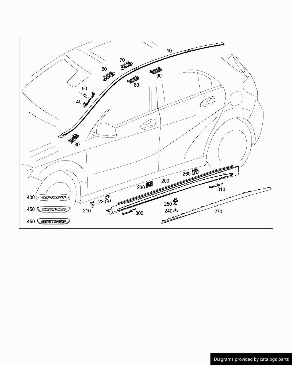 Mercedes Benz Trim Strip A1769870775 - LLLParts