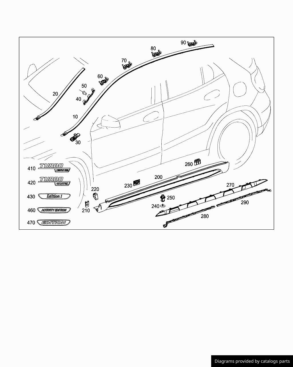 Mercedes Benz Trim Strip A1569870800 - LLLParts