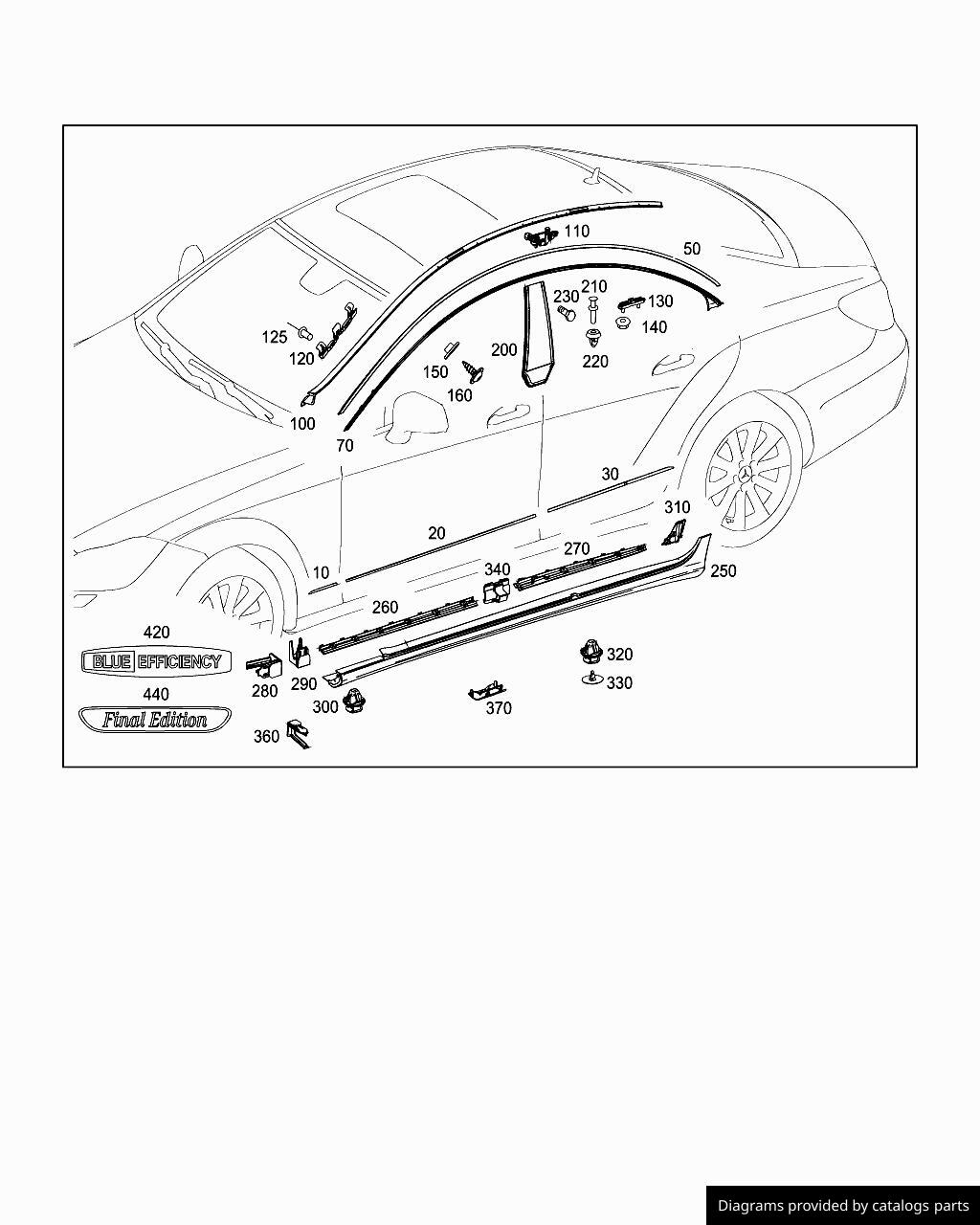 Mercedes Benz Sealing Frame A2187200478 - LLLParts
