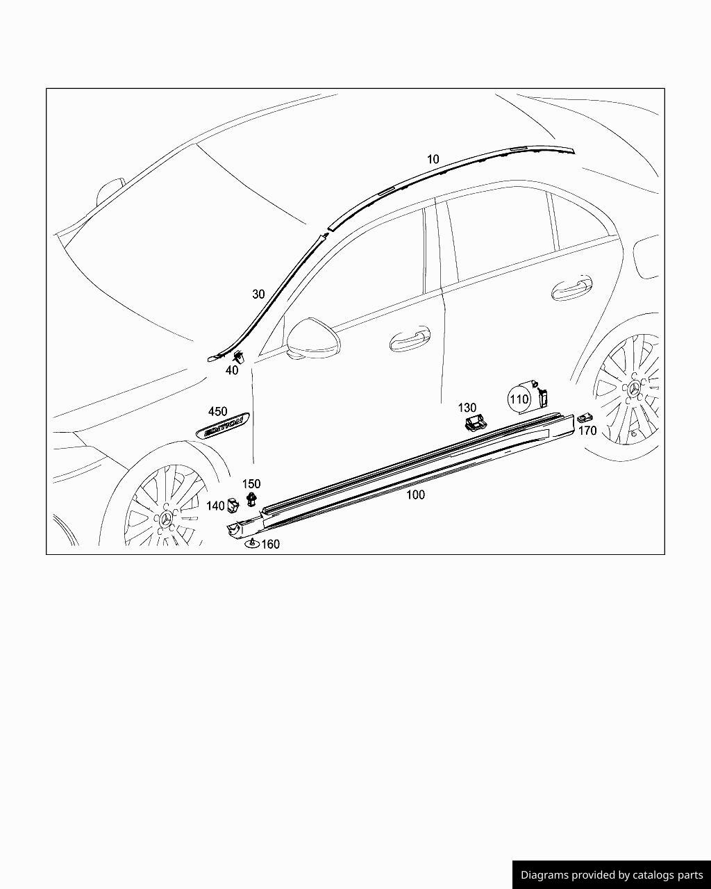 Mercedes Benz Trim Strip A1776903801 - LLLParts