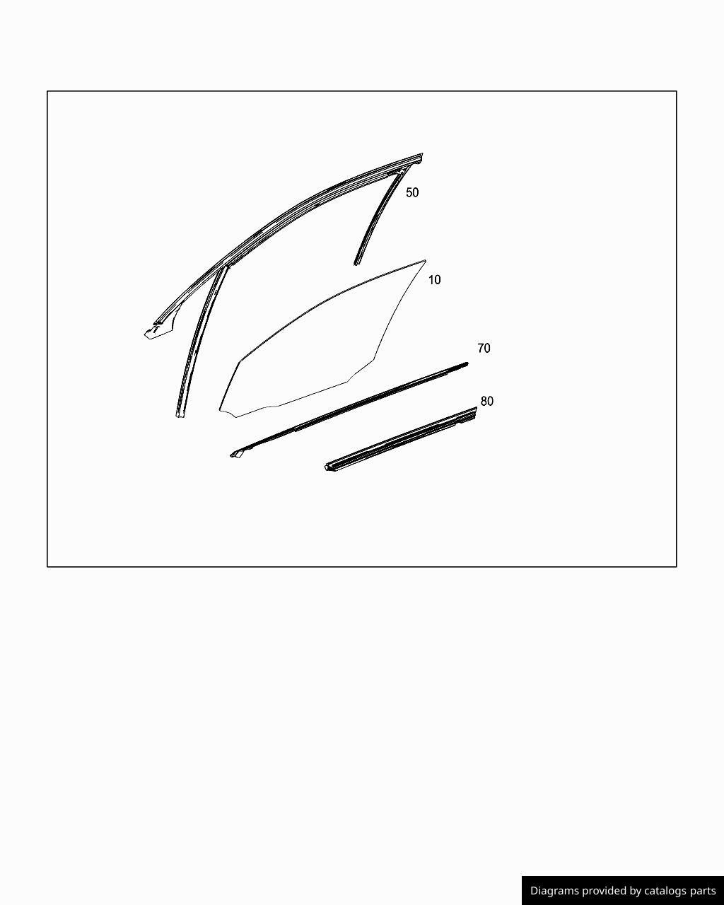 Mercedes Benz Sealing Rail A2047251665 - LLLParts