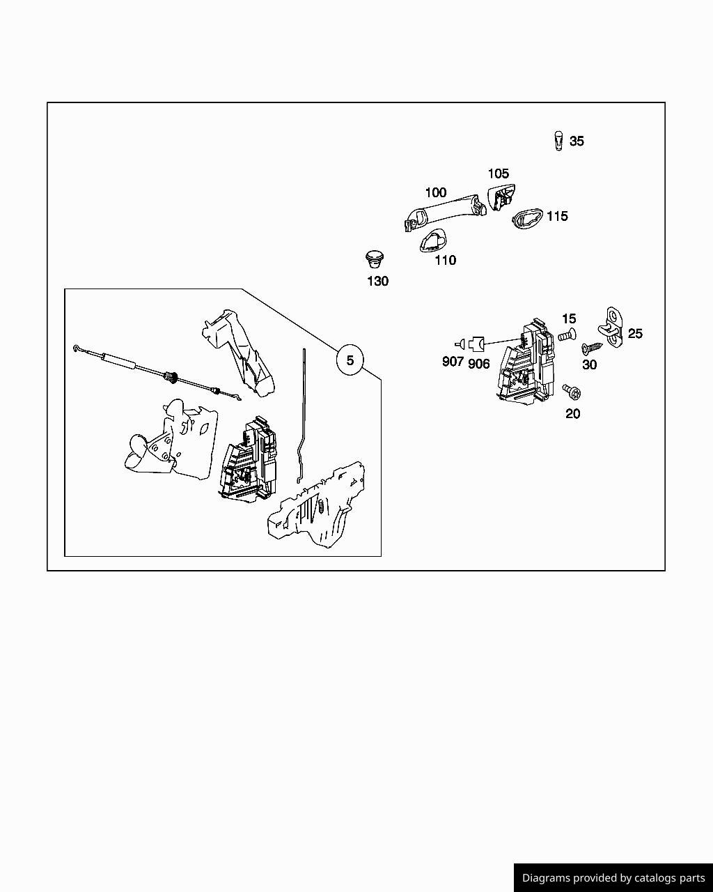 Mercedes Benz Door Lock A1697303435 - LLLParts