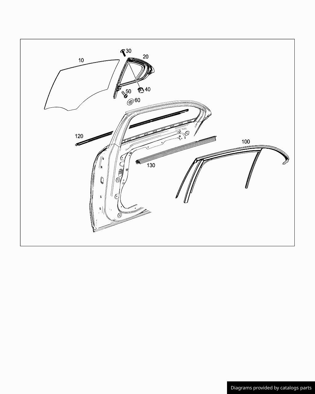 Mercedes Benz Window Guide Rail A1767351200 - LLLParts