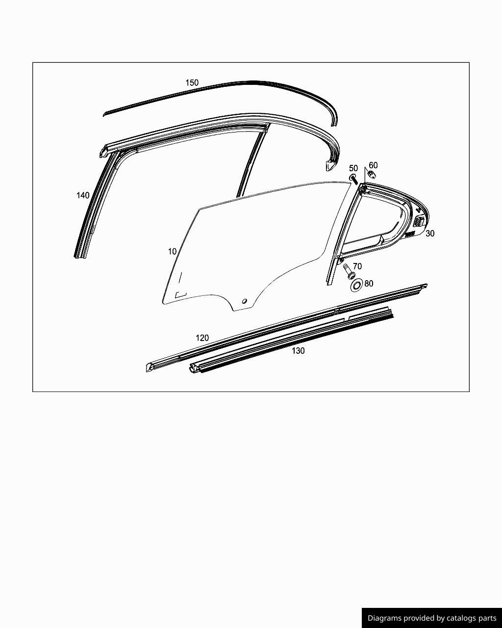 Mercedes Benz Window Guide Rail A1777353500 - LLLParts