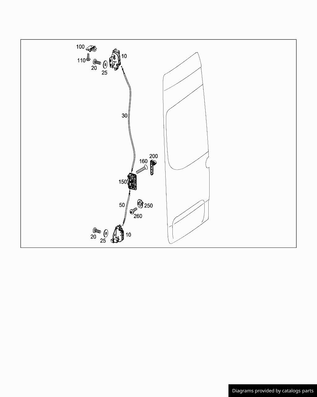 Mercedes Benz Cable A9107600400 - LLLParts