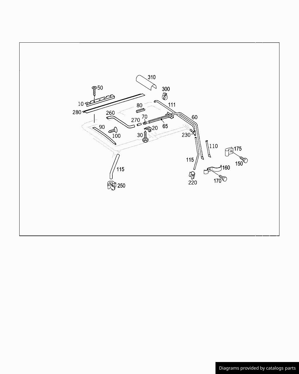 Mercedes Benz Mounting Clamp A0029956001 - LLLParts