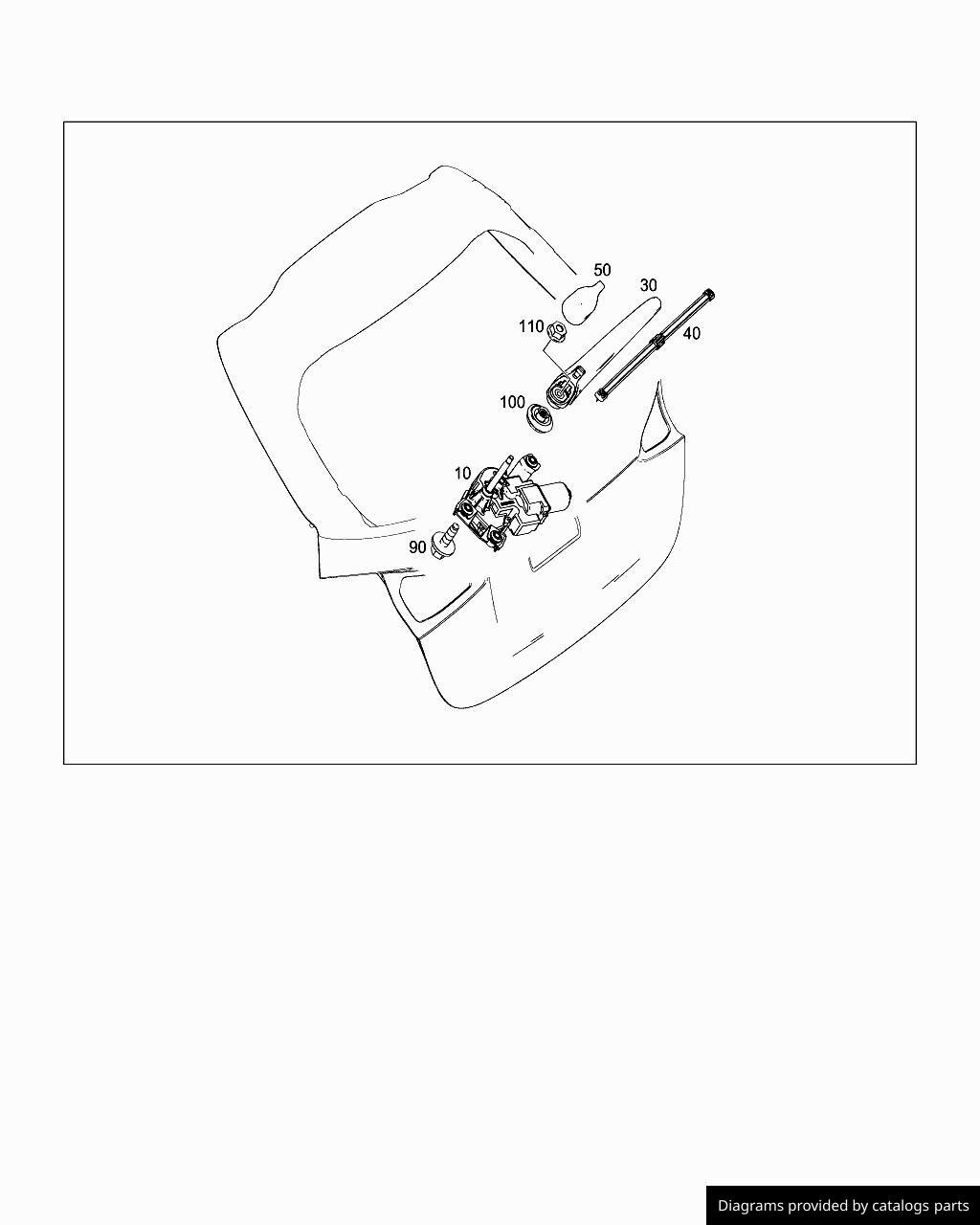 Mercedes Benz Grommet, Open, Smooth A0009988105 - LLLParts