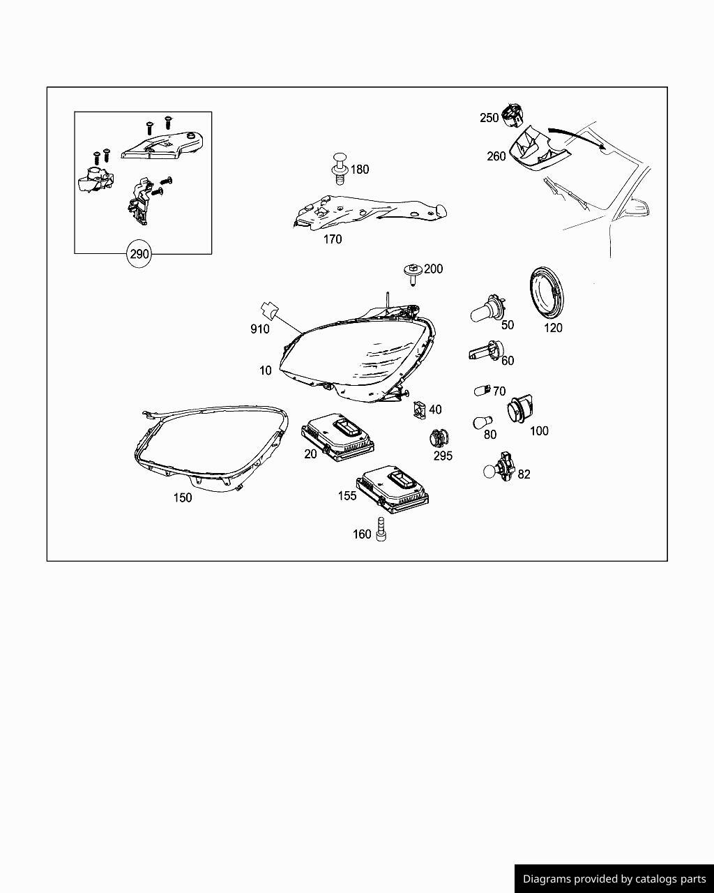 Mercedes Benz Wiring Harness A2115408109 - LLLParts