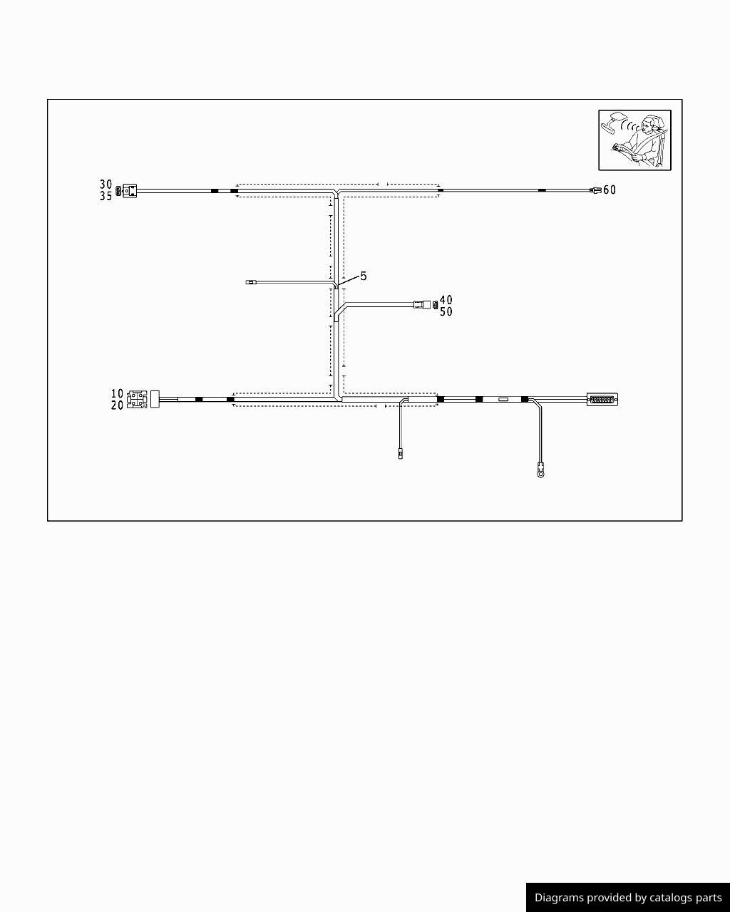 Mercedes Benz Wiring Harness A2104405805 - LLLParts